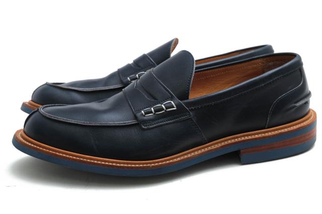 ○トリッカーズ Tricker's 牛革 カーフ ローファー M3227 JAMES PENNY LOAFER ジェームス ストームウェルト仕様 グッドイヤ  中古