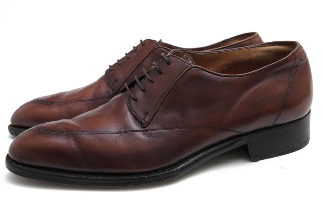 ○ステファノビ STEFANOBI ミュージアムカーフ 牛革 ビジネスシューズ ヒドゥンチャネル Uチップ レザーソール グッドイヤーウェル 中古