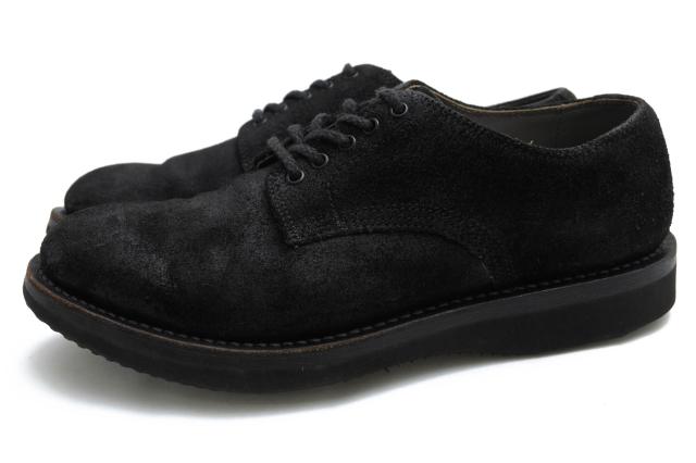 ○ウィールローブ WHEEL ROBE 牛革 オイルスエード ビジネスシューズ 15076SU FOLDED PLAIN TOE OXFORD プレーントゥオックスフォ  中古