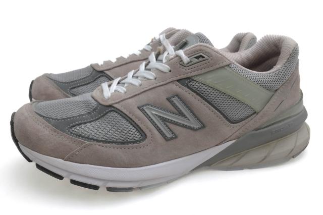 ○ニューバランス NEW BALANCE ナイロンメッシュ ピッグスキンスエード ローカットスニーカー M990GL5 ENCAPミッドソール メンズ   中古