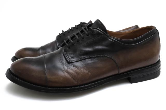 ○オフィチーネクリエイティブ OFFICINE CREATIVE 牛革 カーフ ビジネスシューズ 029 LEXIKON グラデーションカラー ストレートチ  中古