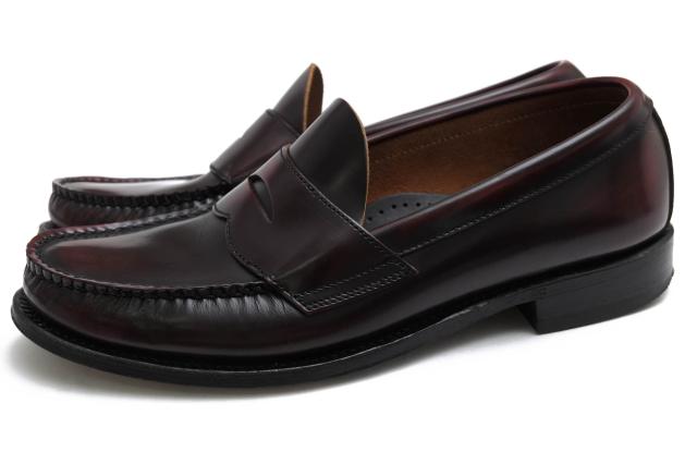 ○シェットランドフォックス SHETLANDFOX 牛革 ローファー 025F PENNSYLVANIA ペンシルバニア アドバン仕上げ レザーソール  中古