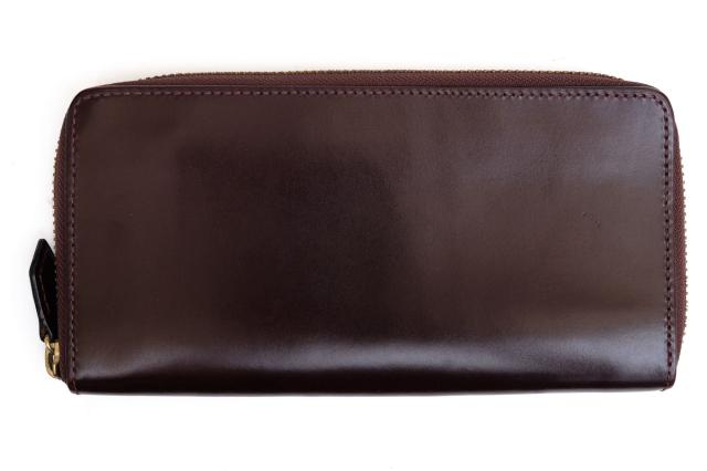 ○ココマイスター COCOMEISTER UKブライドルレザー 長財布 ブライドル グランドウォレット 小銭入れあり ラウンドジップ ラウンド  中古