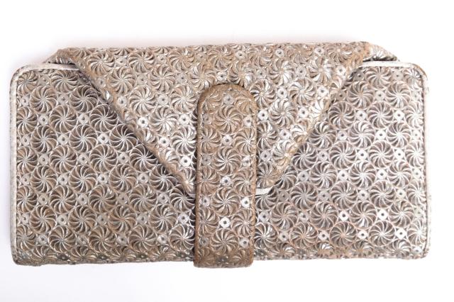 ○ヒロコハヤシ HIROKO HAYASHI 牛革 長財布 ジラソーレ GIRASOLE 小銭入れあり レディース 【中古】 中古