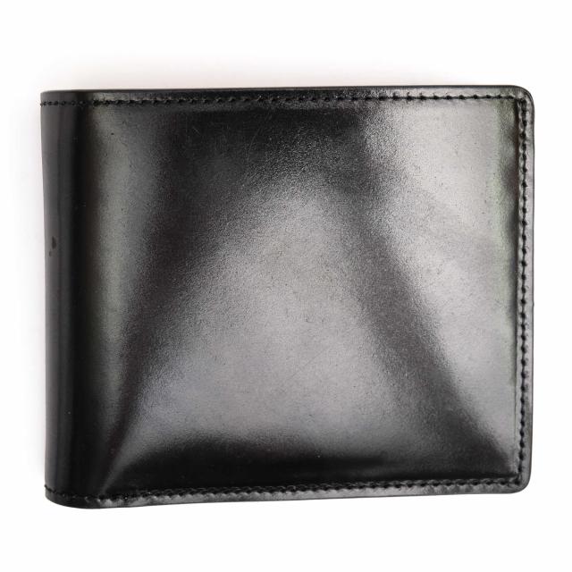 ○グレンヘリテージ GLEN HERITAGE アメリカHORWEEN ホーウィン社シェルコードバン 財布 1350001 小銭入れあり 二つ折り メンズ 【 中古