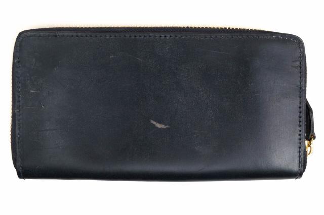 ○ココマイスター COCOMEISTER UKブライドルレザー 長財布 ブライドル グランドウォレット 小銭入れあり ラウンドジップ ラウンド  中古