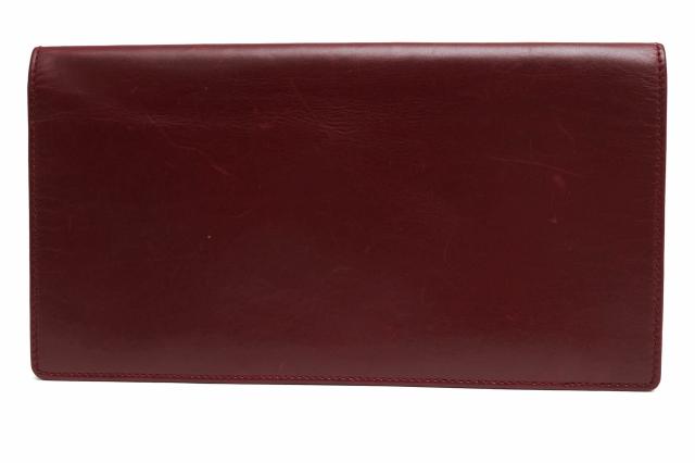 ○グッチ GUCCI 牛革 カーフ ヴィンテージ品 長財布  小銭入れなし 札入れ メンズ 【中古】 中古