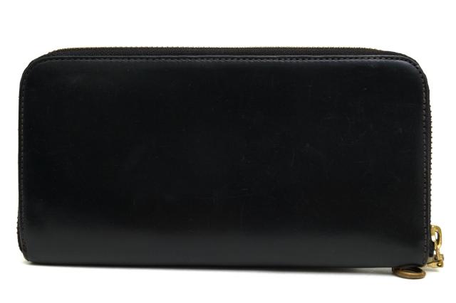 ○カチマチ kachimachi 英国トーマスウェア社ブライドルレザー 牛革 長財布 小銭入れあり ラウンドジップ ラウンドファスナー メン 中古