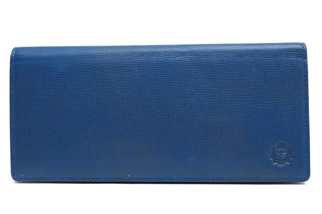○ドゥベージュ Dubeige フランス産ホースレザー 馬革 サックスブルー 長財布 DGMW4AT1 DIGNITE ディニテ 純束入れ 小銭入れなし   中古