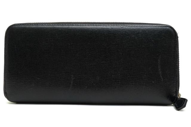 ○ラルコバレーノ L'arcobaleno フランス産 ゴートレザー 山羊革 長財布 LA407GT 小銭入れあり ラウンドジップ ラウンドファスナー 中古