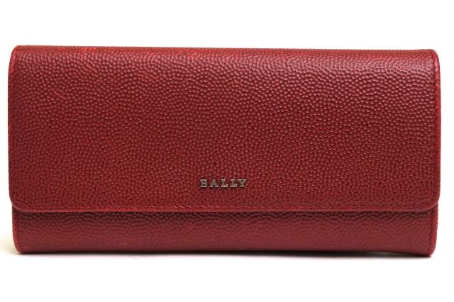 ○バリー BALLY 牛革 カーフ 長財布 BINNEY フラップ式 小銭入れあり レディース 【中古】 中古