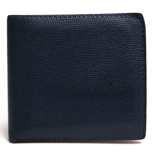 ○フェリージ Felisi グレイン型押し牛革 財布 452 二つ折り 小銭入れあり メンズ 【中古】 中古