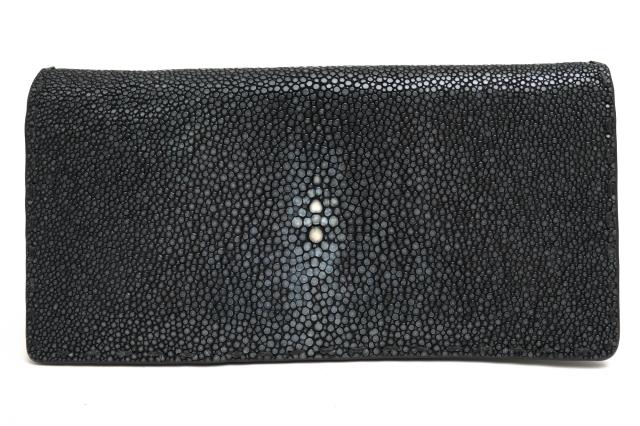 ○エルイーディーバイツ L.E.D.BITES スティングレイ エイ革 長財布 B-2341 RAY レイ 小銭入れあり 二つ折り メンズ 【中古】 中古