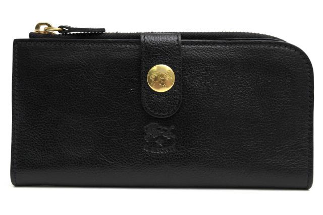 ○イルビゾンテ IL BISONTE バケッタレザー 牛革 長財布 5412305140 小銭入れあり L字ファスナー メンズ 【中古】 中古