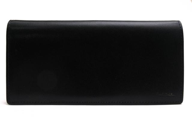 ○ポールスミス Paul Smith スプリットレザー パルメラートエンボス加工 長財布 PSN306 CITY EMBOSS WALLET シティエンボス 小銭入 中古