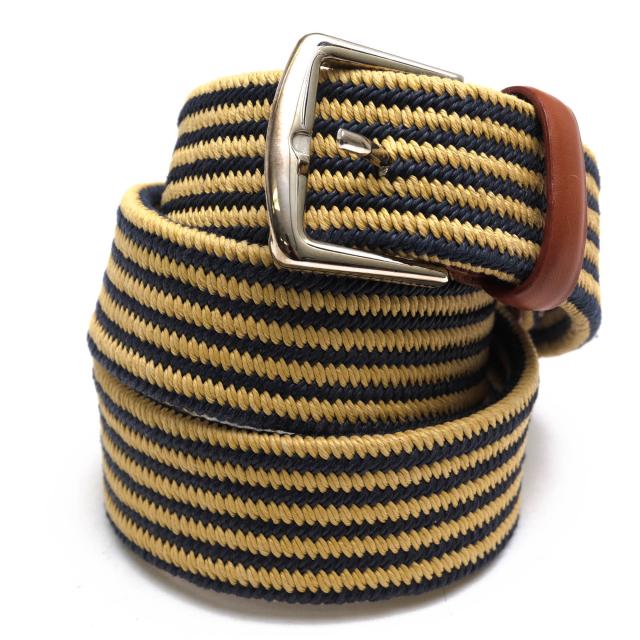○ロロ・ピアーナ Loro Piana  ベルト ストライプ メッシュ・イントレチャート メンズ 【中古】 中古