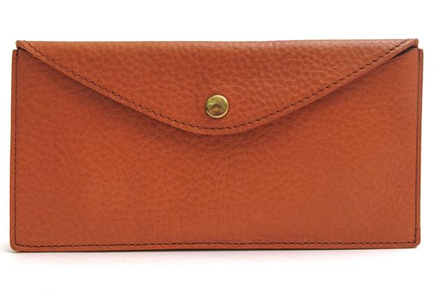 ○プレリー PRARE イタリアンレザー 牛革 長財布 NP59015 ミニマルクラシック 小銭入れなし 札入れ ユニセックス 男女兼用 二つ折  中古