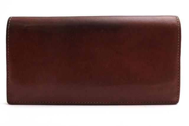 ○土屋鞄 TSUCHIYA-KABAN オイルメロウレザー ステア 牛革 長財布 Diario ディアリオ ロングウォレット フラップ式 小銭入れあり   中古