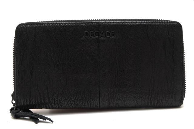 ○ディケード DECADE サメ革 シャークスキン 長財布 DCD-00177 Shark Leather Round Wallet 小銭入れあり 二つ折り ラウンドジップ 中古