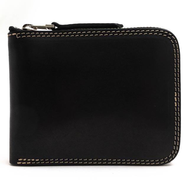 ○パイロットリバー PAILOT  サドルレザー 牛革 財布 PR-LP01 定番 小銭入れあり 二つ折り ラウンドジップ ラウンドファスナ  中古