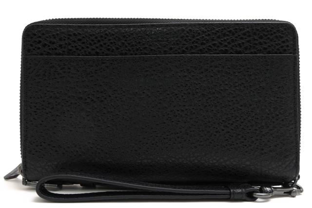 ○コーチ COACH バッファローエンボスレザー 牛革 長財布 67624 Double Zip Travel Organizer ダブルジップ トラベル オーガナイザ 中古