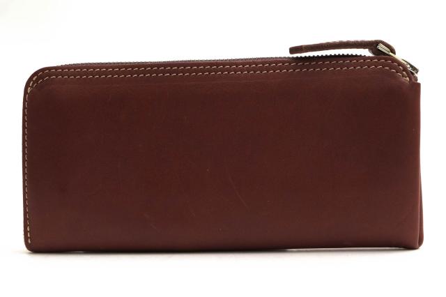 ○パイロットリバー PAILOT  サドルレザー 牛革 長財布 LP2000-PRLP 小銭入れあり L字ファスナー メンズ 【中古】 中古