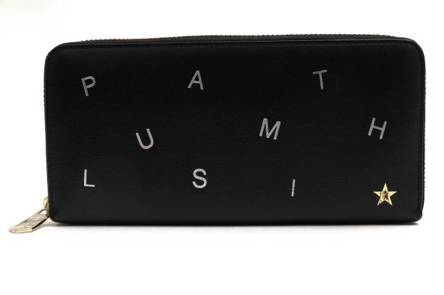 ○ポールスミス Paul Smith 牛革 カーフ 長財布 PSQ202 Letters レターズ ラウンドジップ ラウンドファスナー 小銭入れあり ユニセ 中古