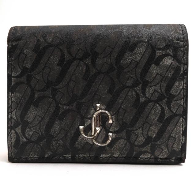 ○ジミーチュウ Jimmy Choo 牛革 カーフ 財布 hanne rjc 193 小銭入れあり 二つ折り レディース 【中古】 中古