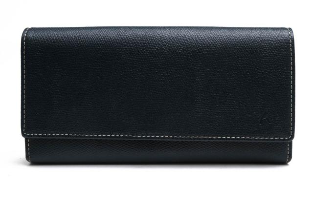 ○キタムラ Kitamura 牛革 長財布 PH0331 型押し 小銭入れあり レディース 【中古】 中古