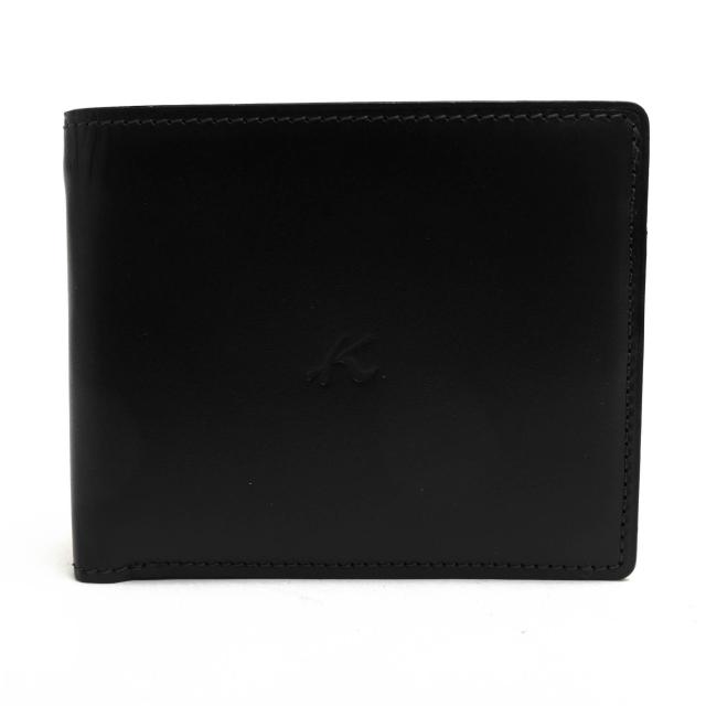 ○キタムラ Kitamura 牛革 ヌメ革 財布 ZH0072 小銭入れあり 二つ折り メンズ 【中古】 中古