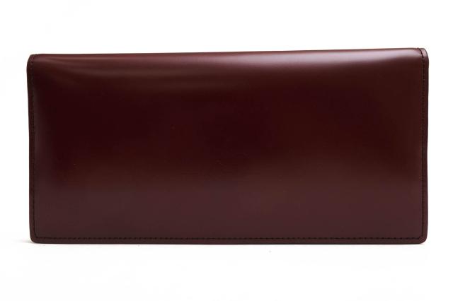 ○ソメスサドル SOMES SADDLE 馬革 コードバン 長財布 HV-21 HANOVER ハノーバー 束入れ 小銭入れあり 二つ折り 定番 メンズ 【中  中古