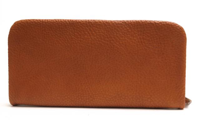 ○土屋鞄 TSUCHIYA-KABAN ヌメ革 牛革 オイル仕上げ 長財布 Tone OILNUME トーンオイルヌメ クッションファスナー 小銭入れあり ラ 中古