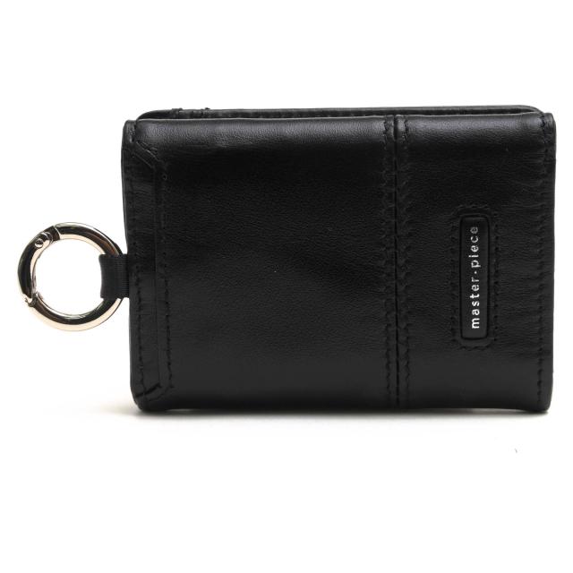 ○マスターピース master-piece 伊MONFRINI PELLAMI S.R.L.社スムースレザー 牛革 財布 No.04040 smart スマートウォレット コンパ 中古