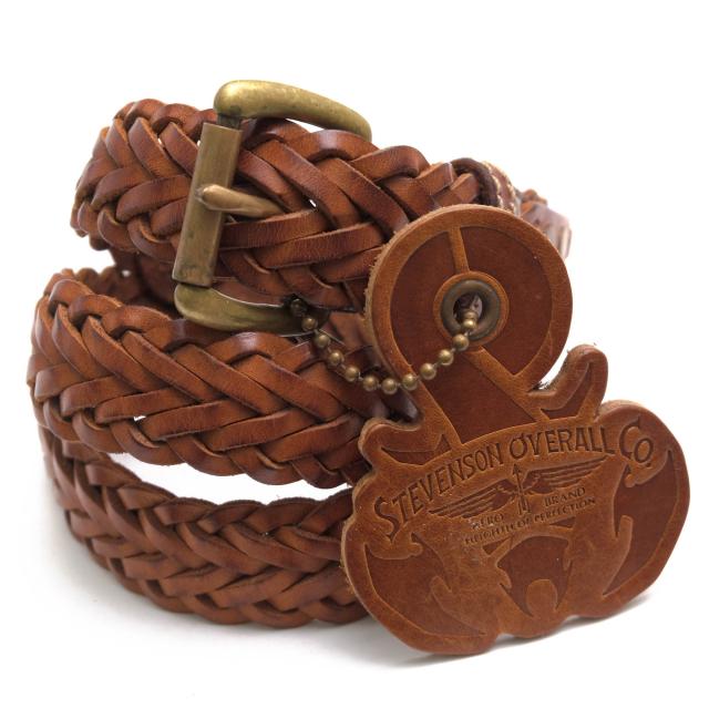 ○ソフネット SOPHNET. Stevenson Overall Co. スティーブンソン オーバーオール 牛革 ベルト SOPH-120152 メッシュ・イントレチャ 中古