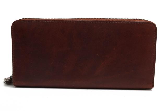 ○ノマドイ NOMADOI 牛革 ウィケット＆クレイグ社オイルドラティーゴレザー 長財布 NAMW6ET2 PENNSYLVANIA ペンシルバニア 小銭入  中古