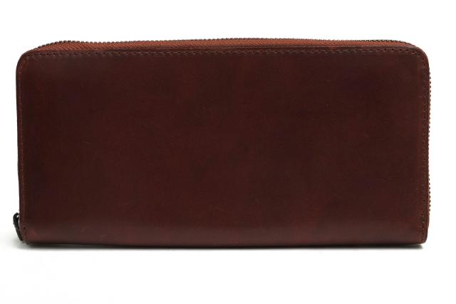 ○ノマドイ NOMADOI 牛革 ウィケット＆クレイグ社オイルドラティーゴレザー 長財布 NAMW6ET2 PENNSYLVANIA ペンシルバニア 小銭入  中古