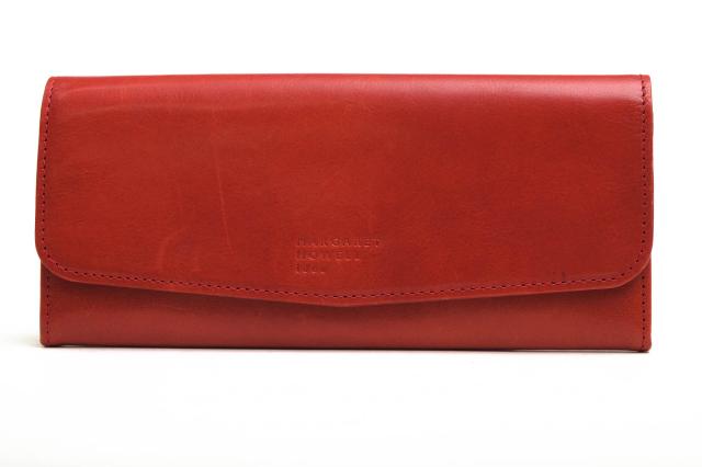○マーガレット ハウエル MARGARET HOWELL 牛革 長財布 MHLW8KT2 バーンネット ギャルソンウォレット 小銭入れあり レディース 【  中古