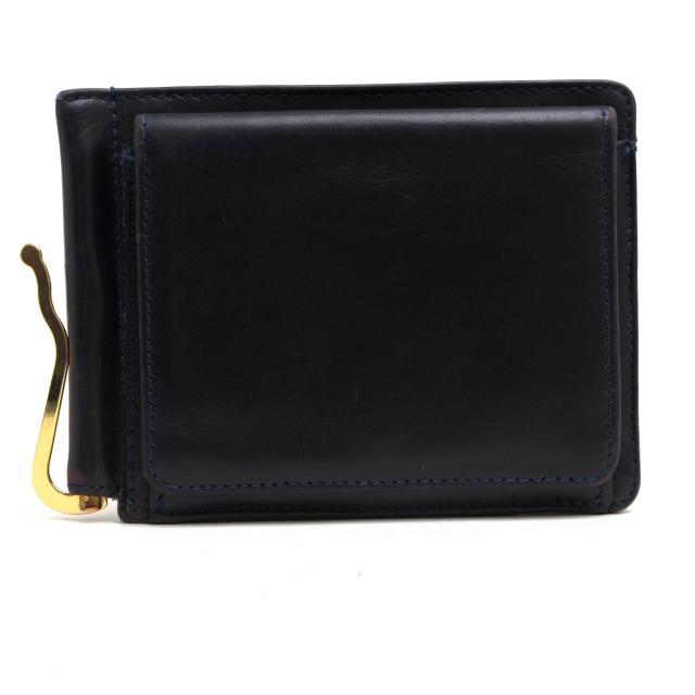 ○グレンロイヤル GLEN ブライドルレザー 牛革 財布 03-6164 MONEY CLIP WITH COIN POCKET マネークリップ 小銭入れあり 二つ 中古