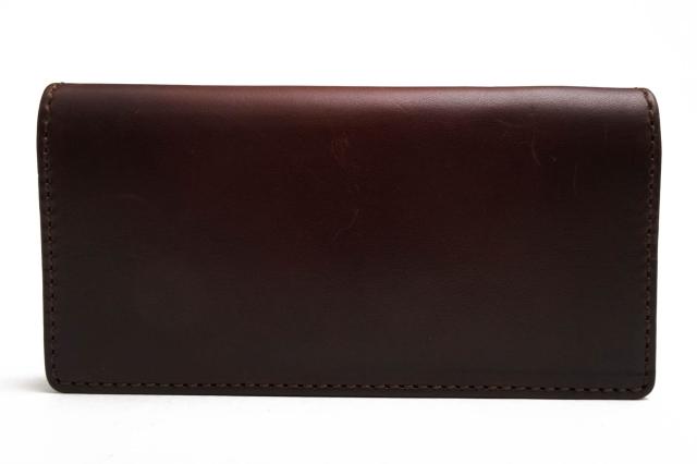 ○ファニー FUNNY 米国タンナー ブライドルレザー 牛革 長財布 WALLET jr.BRIDLE HAND DYE OSCURO ジュニア ブライドル ハンドダイ 中古