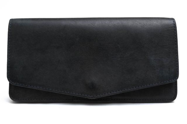 ○エントアン entoan トスカーナ産ベジタブルタンニン鞣し牛革 長財布 蛇腹式 小銭入れあり ユニセックス 男女兼用 メンズ 【中古  中古