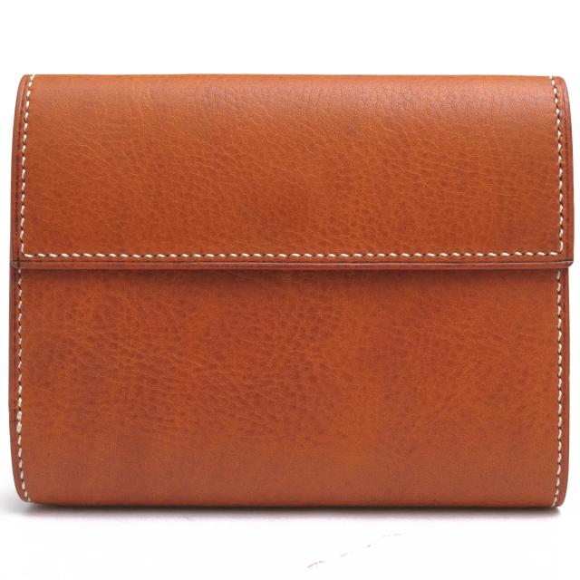 ○アトリエミー ateliermii ミネルバリスシオ イタリア産タンニン鞣し牛革 財布 TN-03 小銭入れあり 三つ折り メンズ 【中古】 中古