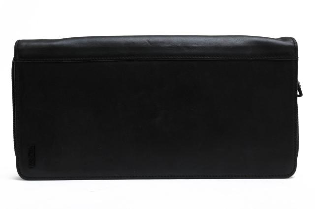 ○トゥミ TUMI ナパレザー 牛革 長財布 017375D Zip Travel Case トラベルオーガナイザー 小銭入れあり ラウンドジップ ラウンドフ 中古
