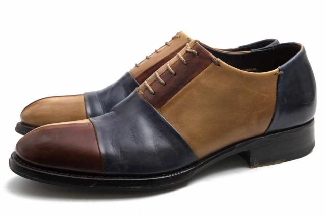 ○ハリス HARRIS 100周年モデル カーフ 牛革 ビジネスシューズ 3400 パティーヌ染め メンズ 【中古】 中古