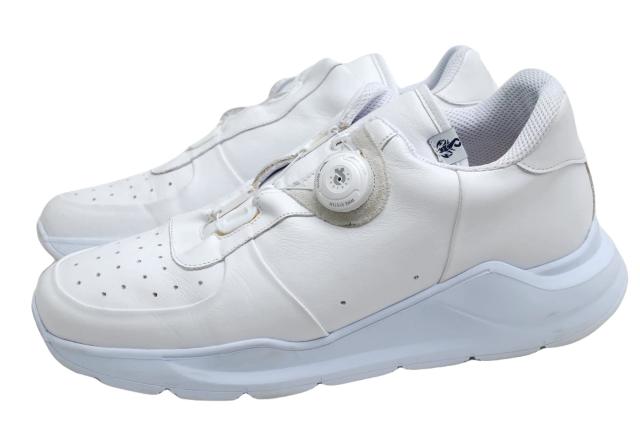 ○ソフネット SOPHNET. 牛革 カーフ ローカットスニーカー SOPH-192147 WIRE LOCK SNEAKER ダイヤル式ワイヤーロック メンズ 【中  中古