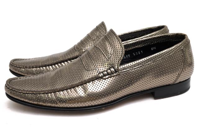 ○ドルガバ DOLCE＆GABBANA 牛革 ローファー CA1649 スリッポン メンズ 【中古】 中古