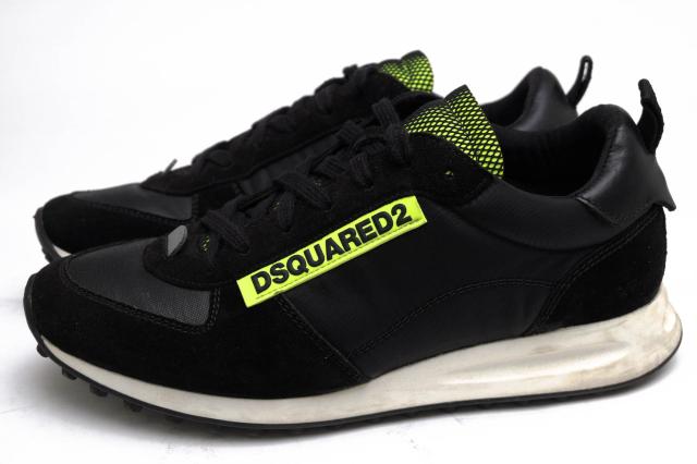 ○ディースクエアード DSQUARED2 スエード 一部牛革 ローカットスニーカー S82SN0055 メンズ 【中古】 中古