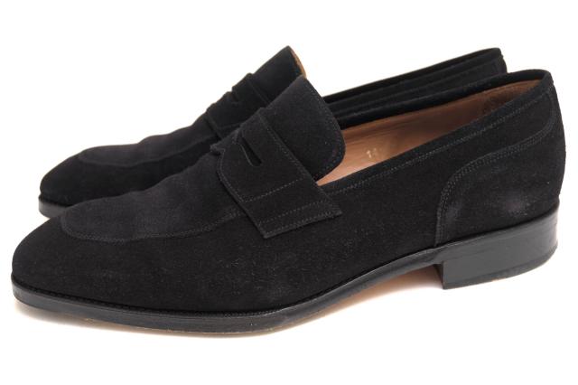 ○ヤンコ YANKO 牛革 ローファー スリッポン レザーソール グッドイヤーウェルト製法 メンズ 【中古】 中古