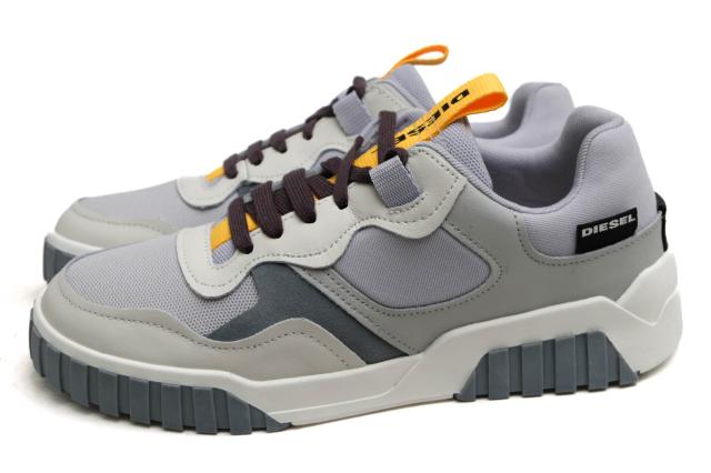 ○ディーゼル DIESEL LE RUA レルア メッシュ カウレザー 牛革 ローカットスニーカー Y02335P3391 S-RUA LOW SK メンズ 【中古】 中古