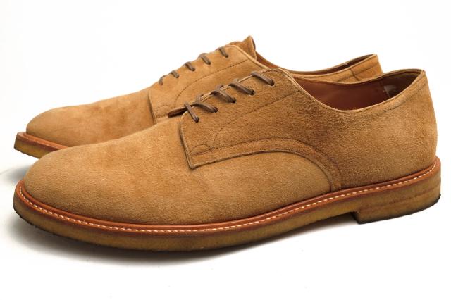 ○ヒロシツボウチ HIROSHI TSUBOUCHI エディフィス EDIFICE別注 牛革 ビジネスシューズ EHT-0003 プレーントゥ クレープソール メ  中古