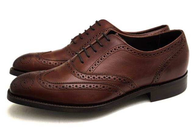 ○バーカー Barker WALNUT CALF 牛革 カーフ ビジネスシューズ 4276FW14 CAP OXFORD BROGUE  フルブローグ ウイングチップ ダイナ  中古
